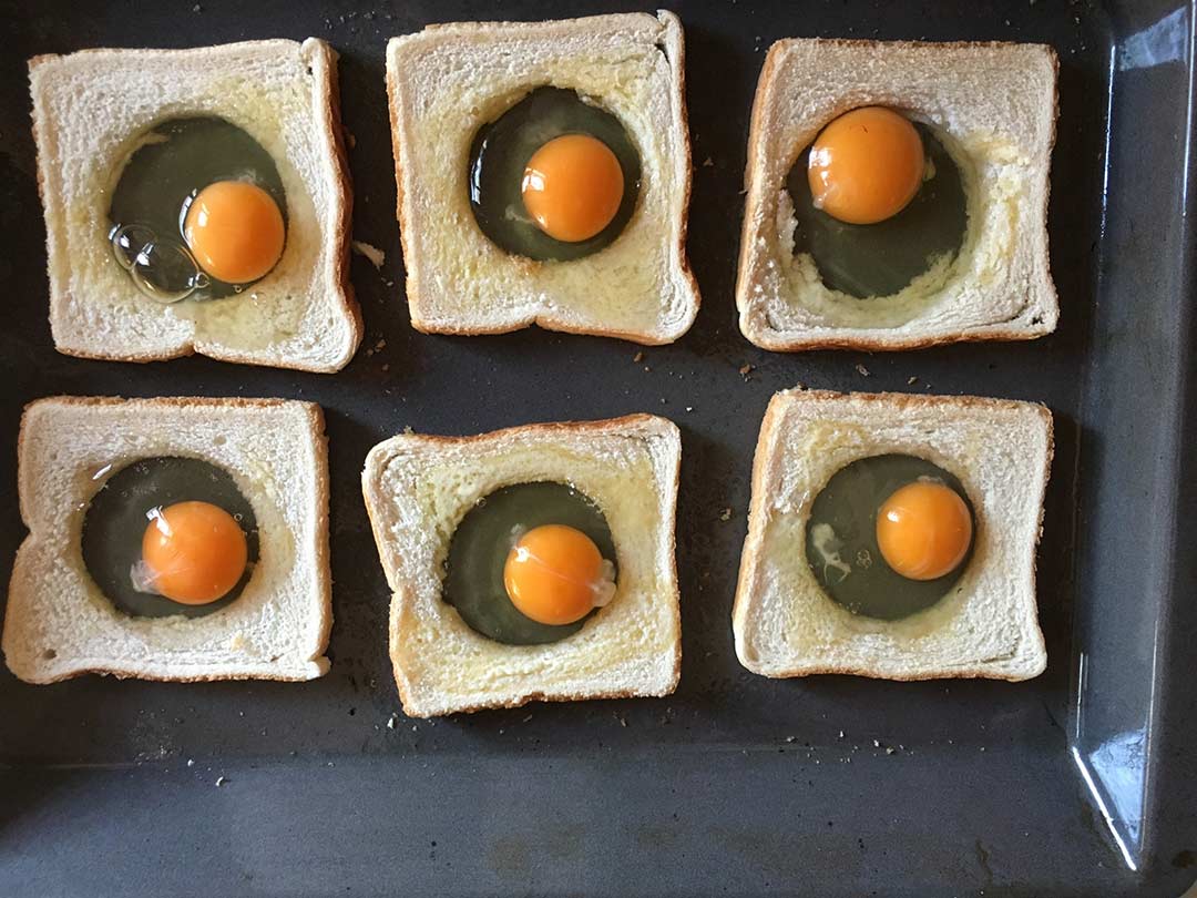 Kinderleichtes Kinderessen - Eiertoast mit Käsetaler